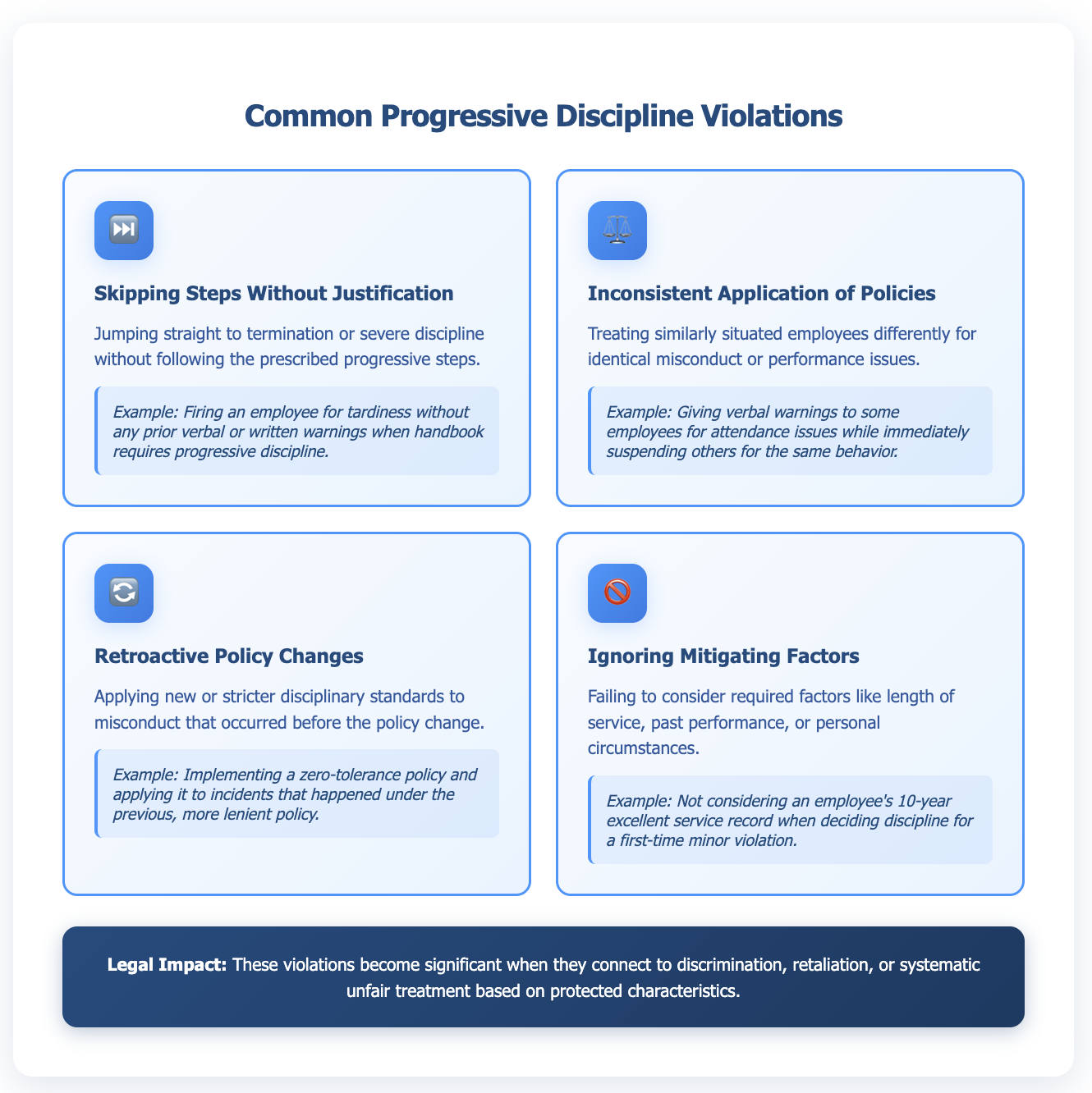 Progressive Discipline Violations | Nisar Law Group, P.C.